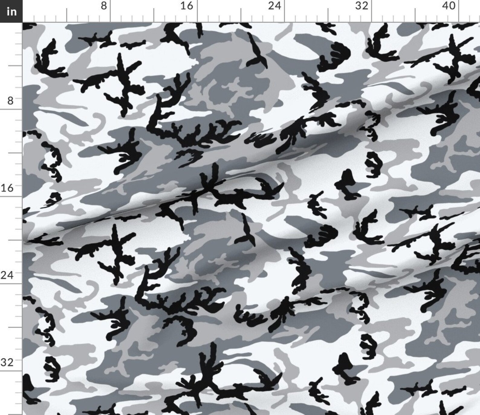 Urban Fabric Woodland Light Camo Camouflage Winter Hunting - Etsy