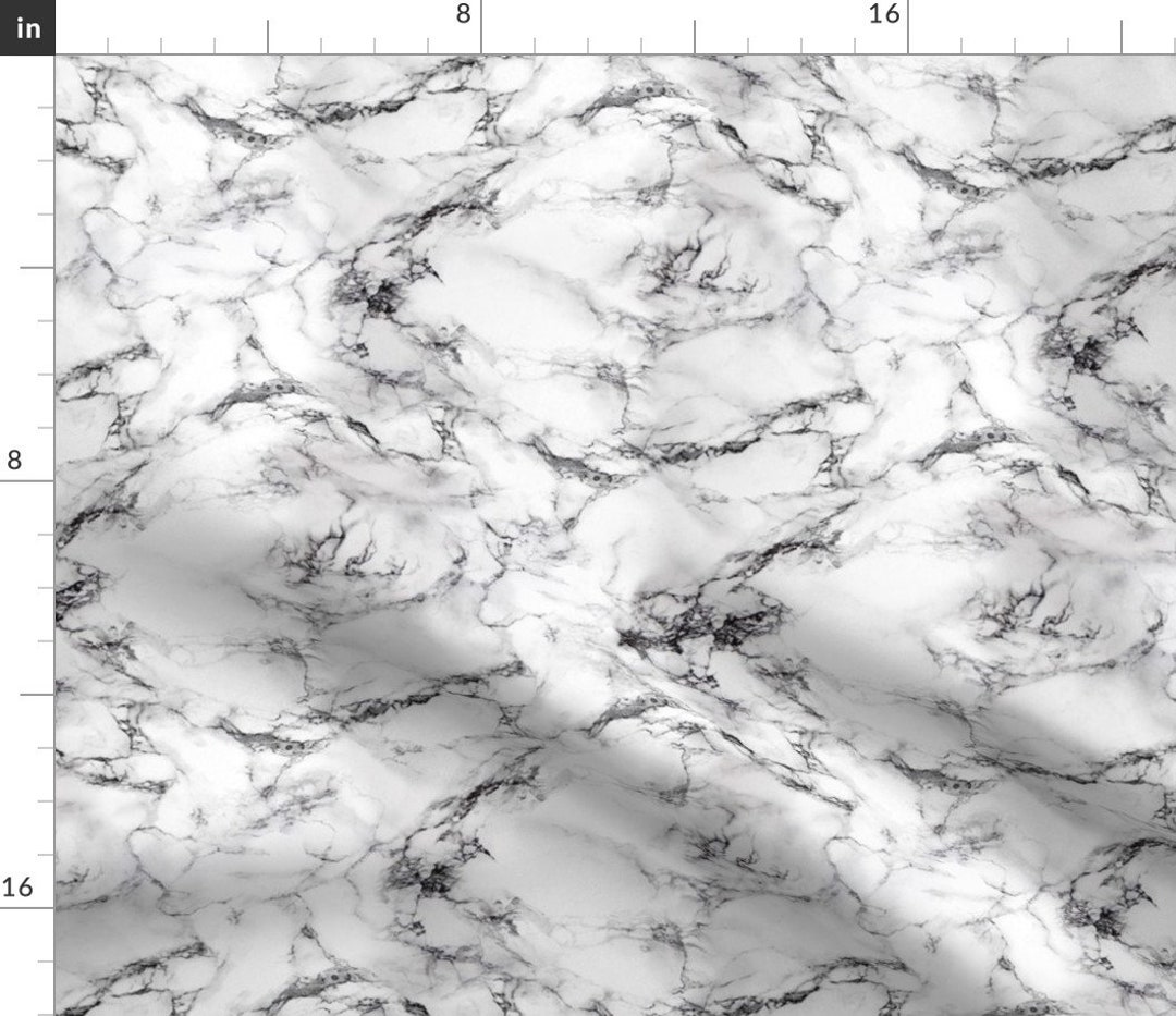 Marble Fabric Marble Texture in Black and White by - Etsy