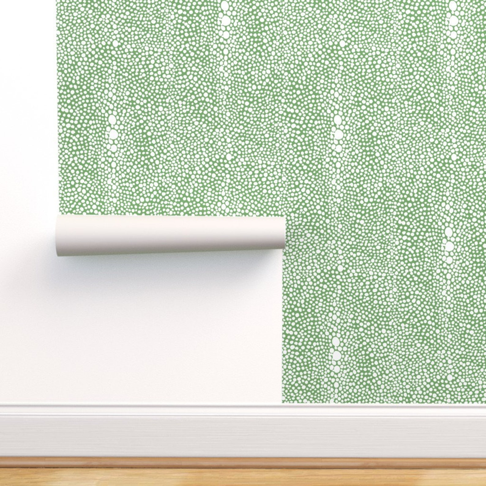 Animal Wallpaper Green Shagreen by Danika Herrick Green | Etsy