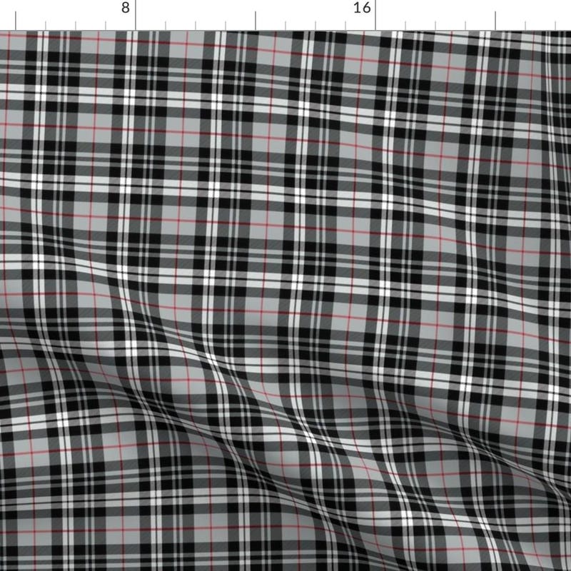 Red Gray Fabric - Etsy