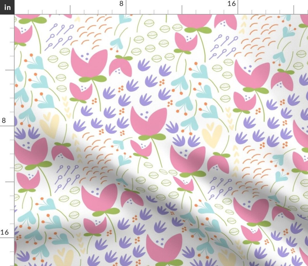 Spring Floral Fabric Fairytale Floral by Kellyparkersmith - Etsy