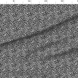 Black and Gray Cheetah Print Fabric Black Grey Leopard Cheetah by ...