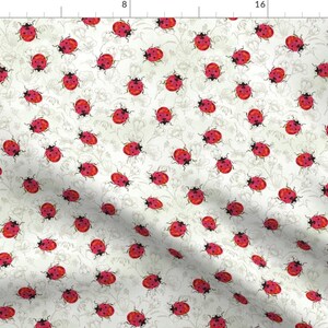 Ladybug Fabric Ladybug by Gaiamarfurt Ladybugs Insects Bugs Beetles ...