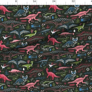 Dinosaur Fabric B-list Dinosaurs by Caleb Luke Lin - Etsy