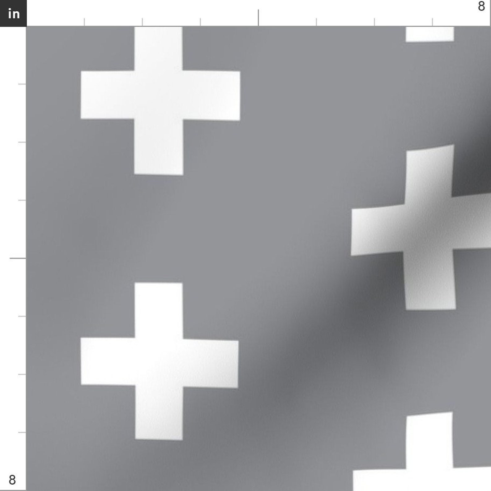 Gray and White Plus Signs Fabric Grey Crosses Grey Plus - Etsy