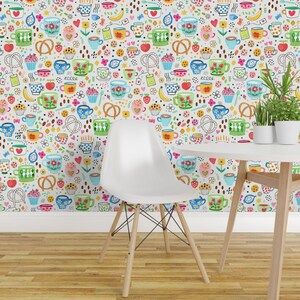 Food Wallpaper - Break Room by Ninola-design - Treats Snacks Sweets ...