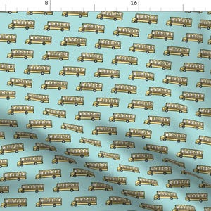 School Bus Fabric School Bus Fabric by Littlearrowdesign School Bus ...