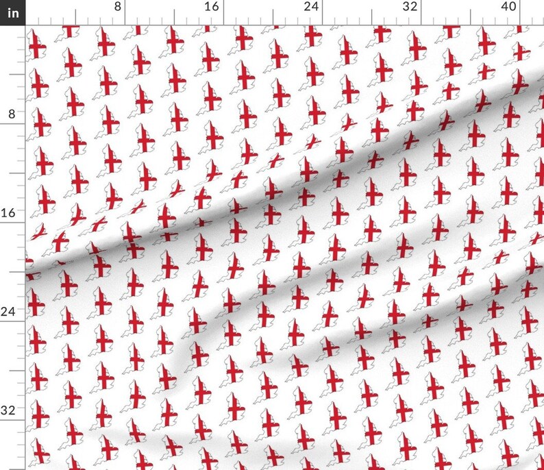 English Fabric England Flag Overlay by Thinlinetextiles - Etsy