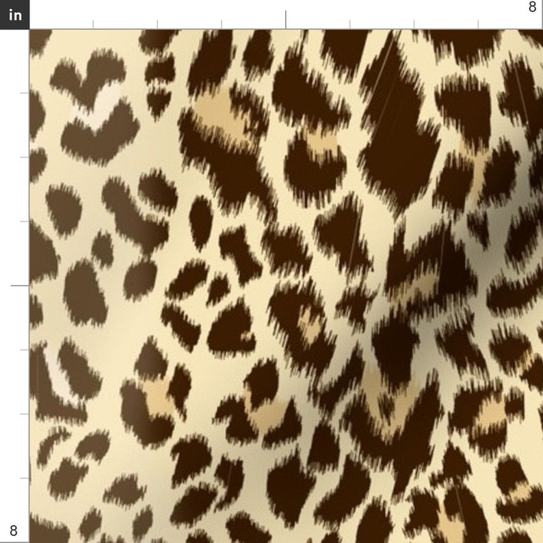 Leopard Fabric Realistic Wild Leopard Print by Shellypenko - Etsy