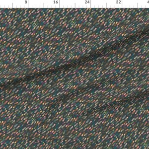 Feather Fabric Sheba Plume Charcoal by Nouveau Bohemian - Etsy