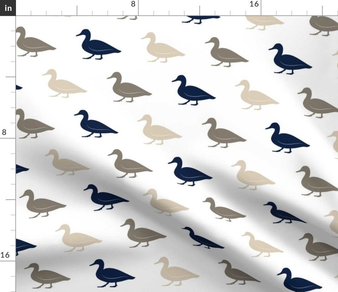 Duck Fabric Multi Duck Rustic Woods by Littlearrowdesign Ducks Birds ...