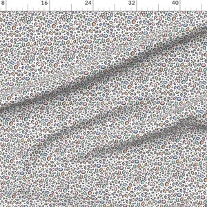 Animal Print Fabric - Pastel Rainbow Leopard Print Fabric by ...