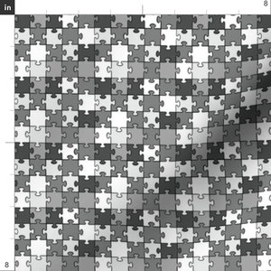 Puzzle Fabric Puzzle Jigsaw by Studiofibonacci - Etsy