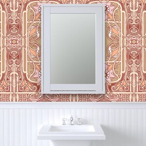 Victorian Wallpaper - Nouveau Wallflower Vintage by Edsel2084 - Floral ...