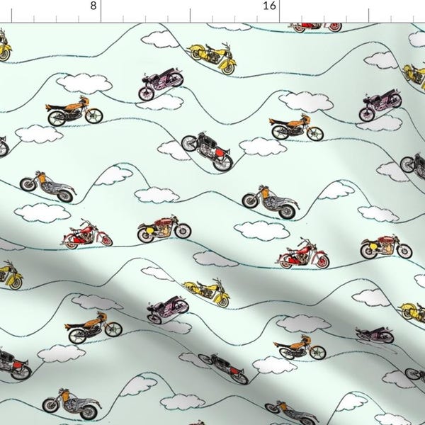 Motorcycle Fabric - Etsy