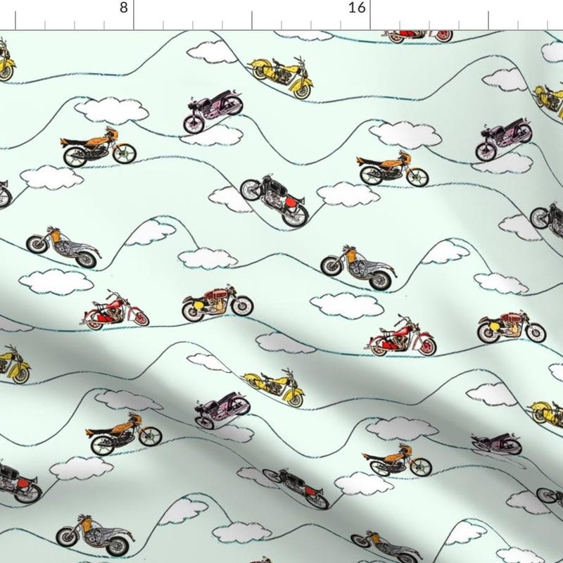 Motorcycle Fabric - Etsy
