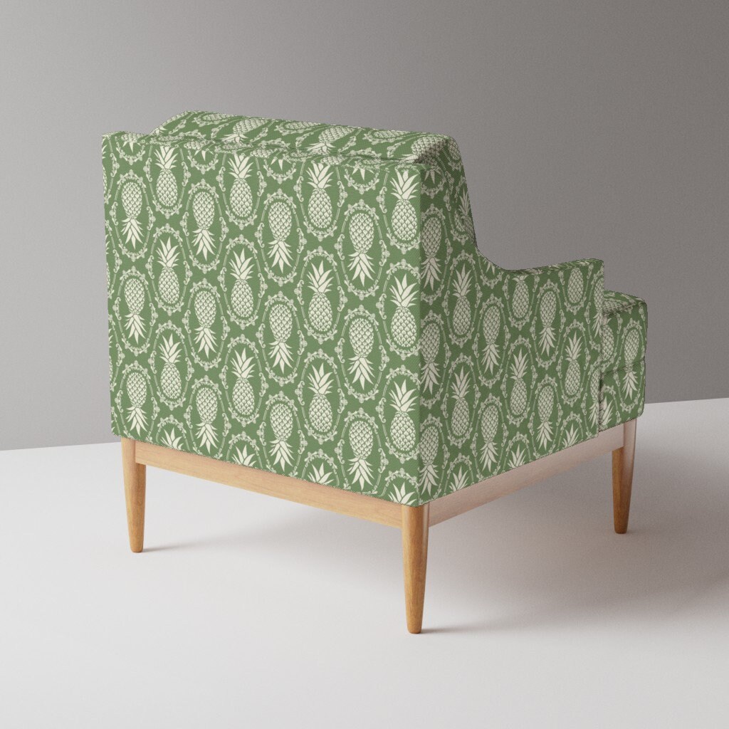 Fruit Damask Upholstery Fabric Pineapple by Kristeninstitches - Etsy