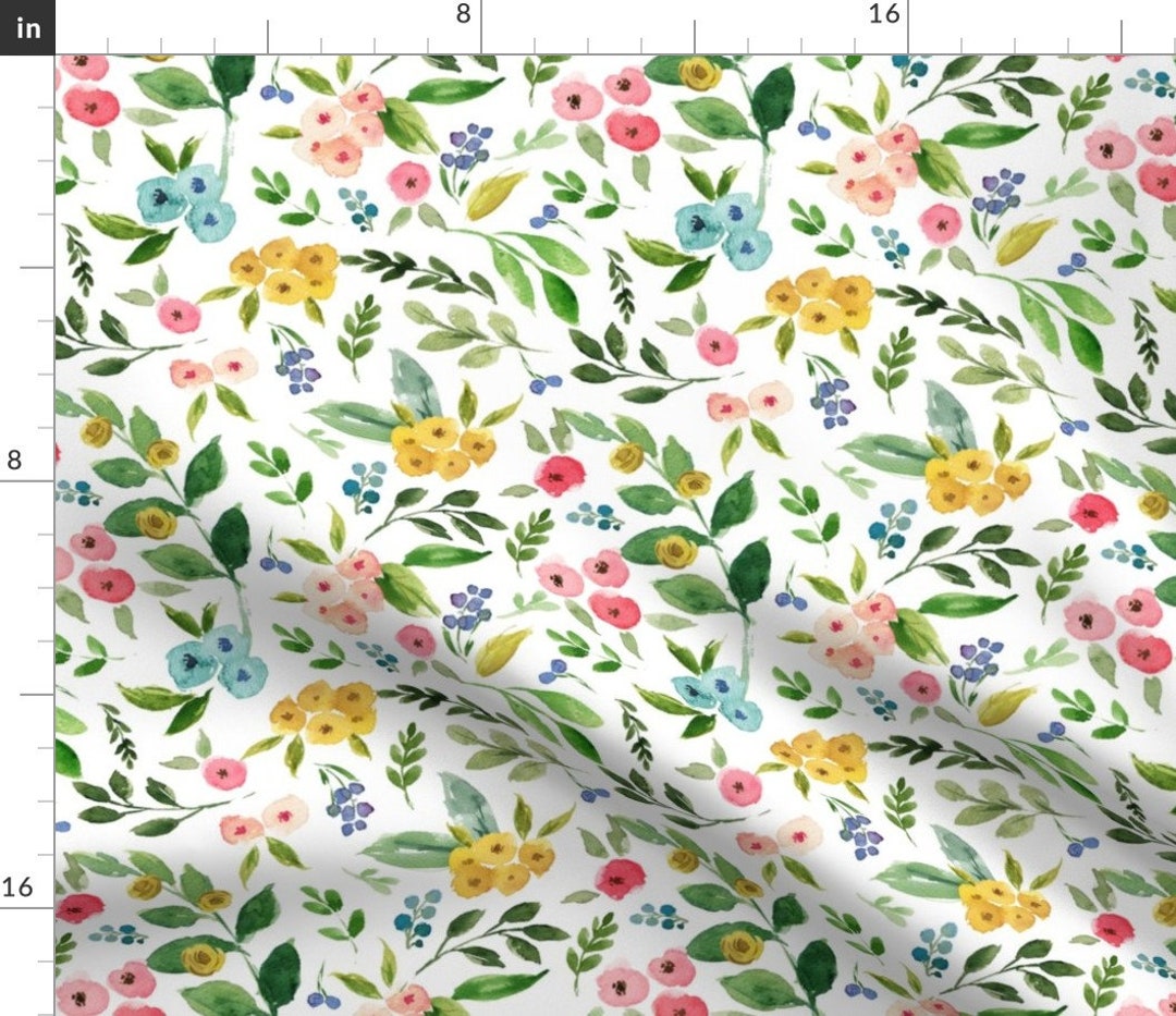 Small Spring Blooms Fabric Spring Garden By Hipkiddesigns - Etsy España