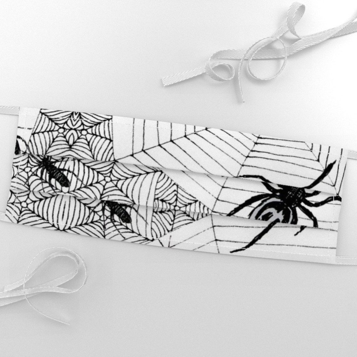Creepy Crawly Spiders Fabric Creepy Crawlies by Linsart | Etsy