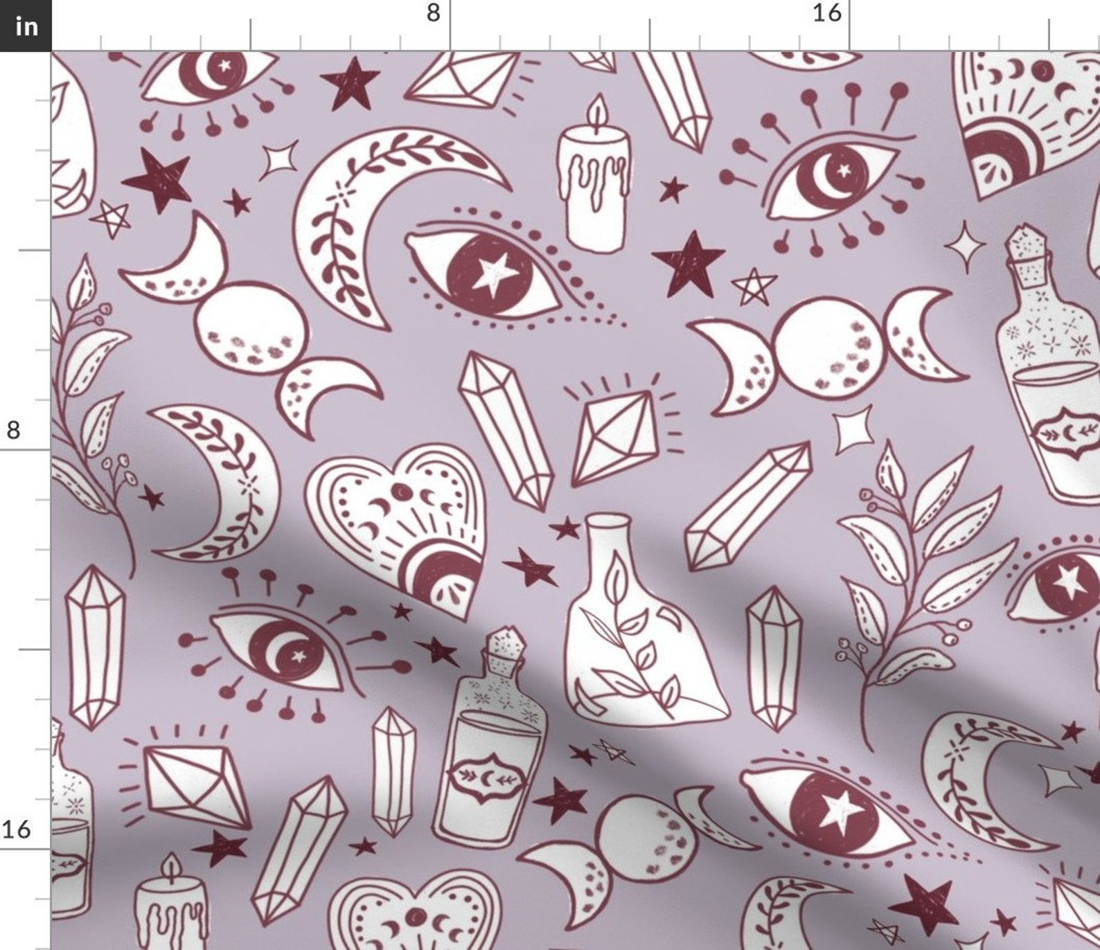 Talismans Fabric Mystical Moments by Lauren Faye Peachey - Etsy