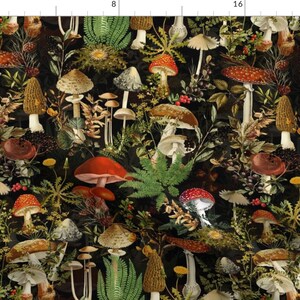 Mushroom Fabric - Etsy