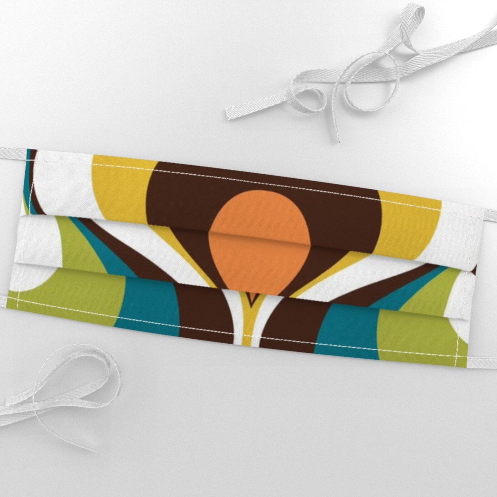 Geometric Abstract Fabric Retro Mood by - Etsy