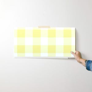 Buffalo Check Wallpaper - Yellow Buffalo Check Gingham by Sugarfresh ...