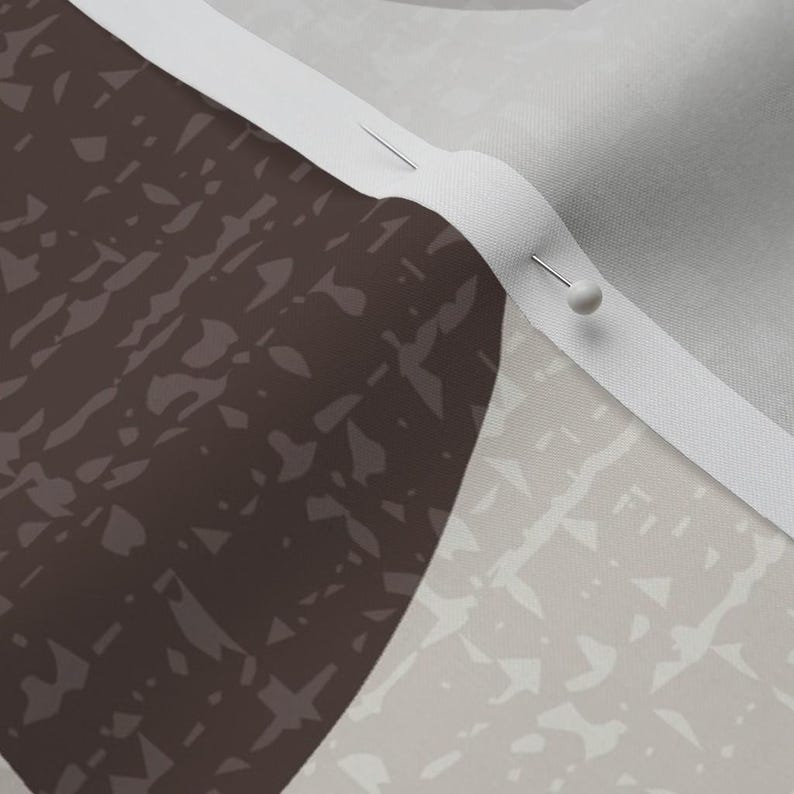 Mid-century Modern Extra Wide Sateen Fabric Scandi Faux Texture Earth ...