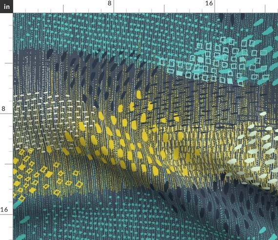 Aurora Borealis Design Fabric Cosmic Particles by Friztin by | Etsy