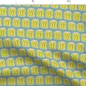 Pickle Jar Fabric My Pickle by Ceciliamok Pickles Green Mason Jar Cute ...