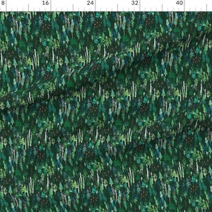 Forest Fabric - Noël Forest (green) by Nouveau Bohemian - Forest ...