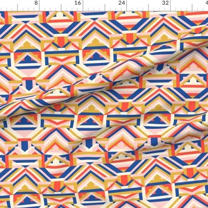 Geometric Fabric Modernist by Lapetitelecour Geometric Shapes Modern ...