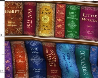 Mod Blue Library Fabric Take Flight by Mariaspeyer Modern | Etsy