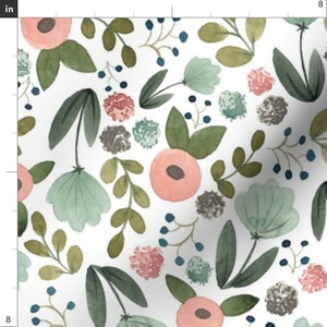 Spring Blooms Fabric Fresh Floral by Bluebirdcoop - Etsy