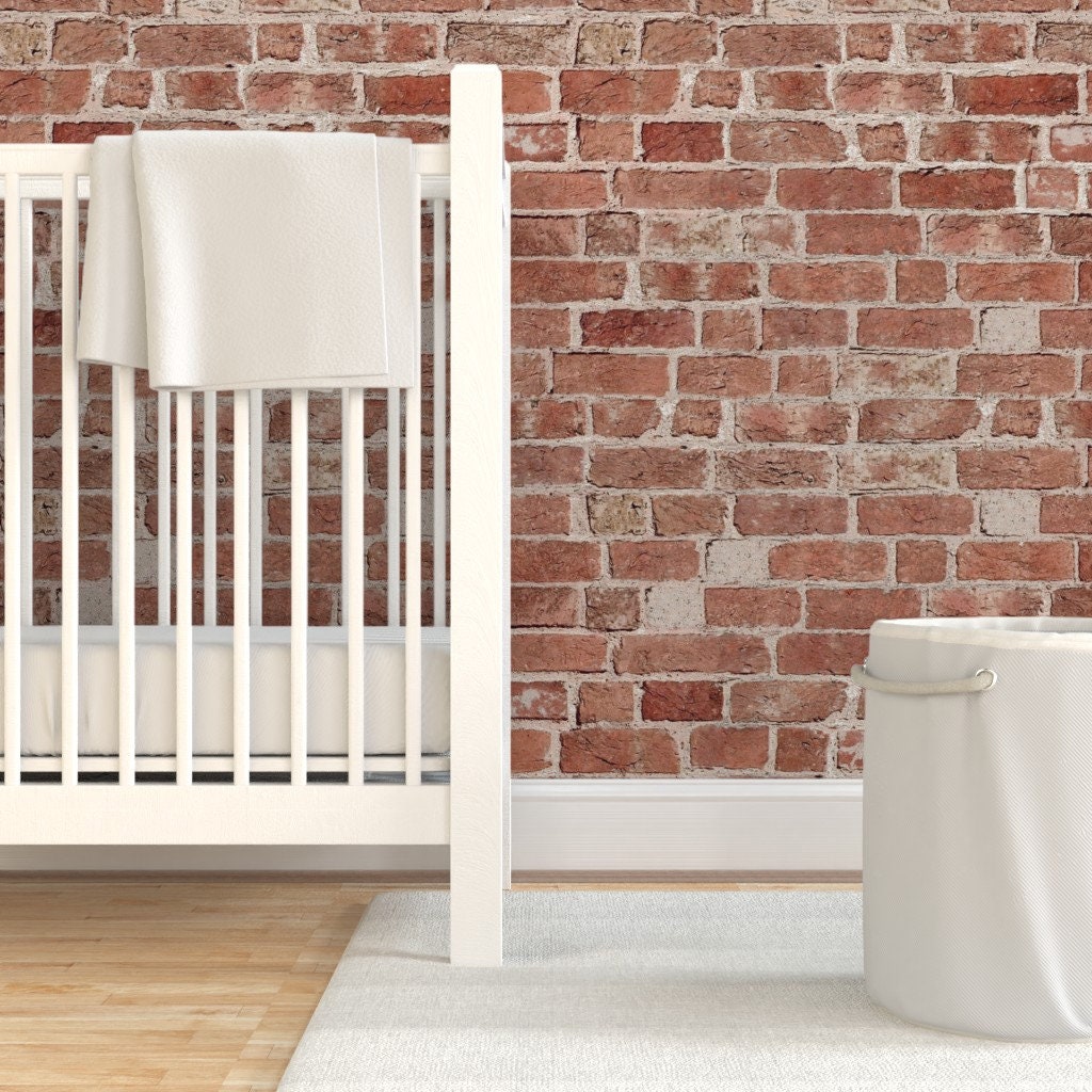 Faux Brick Wallpaper Antique Brick Wallpaper by - Etsy