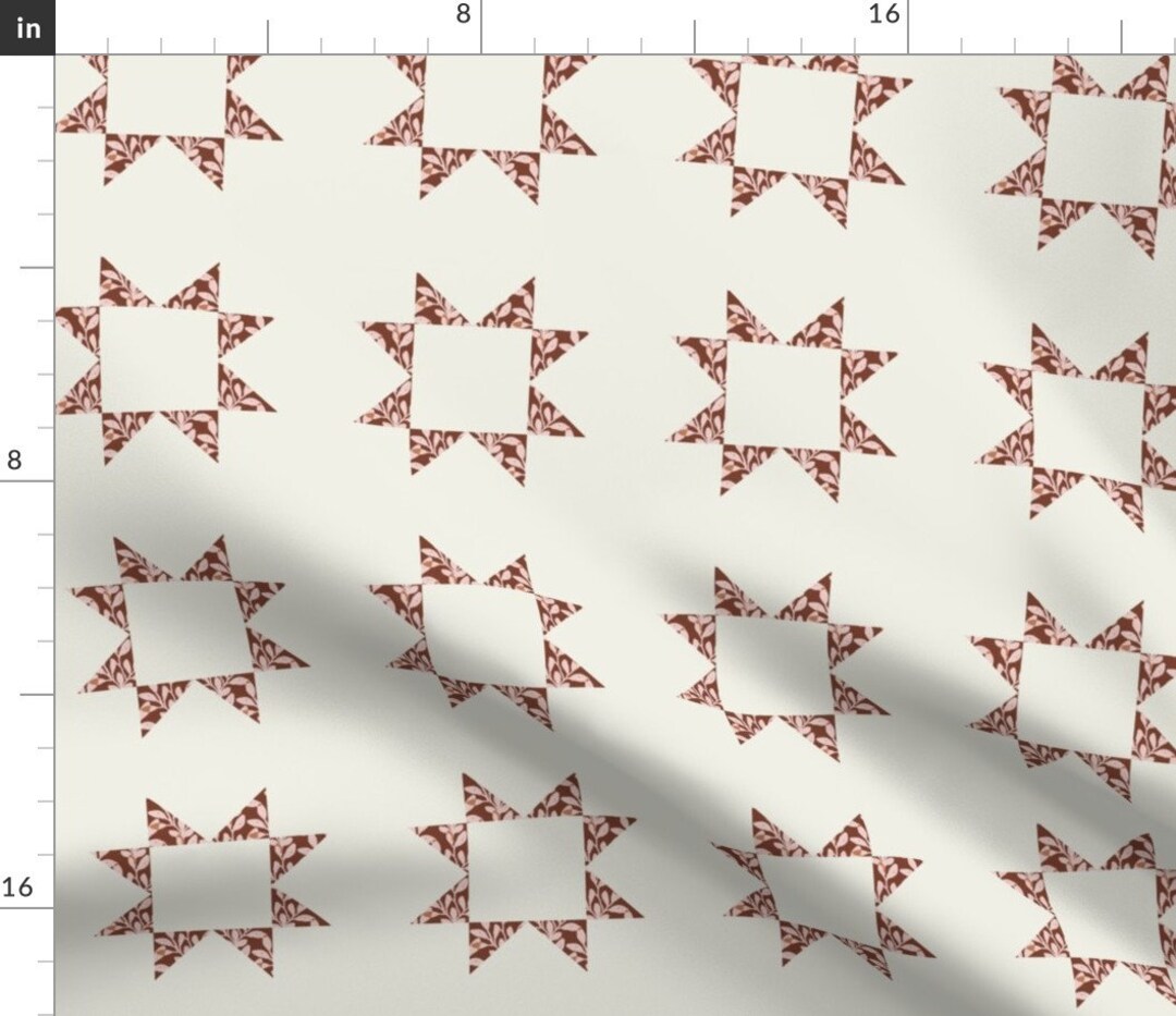 Star Cheater Quilt Fabric Star Quilt Block by Teri_the_butter ...