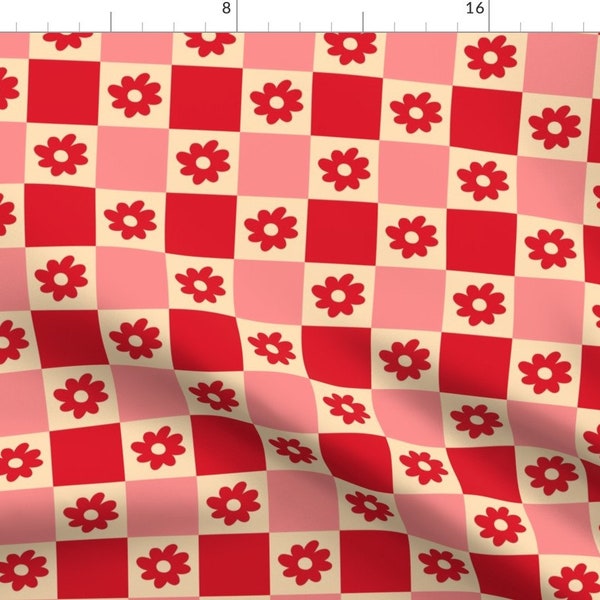 Retro Daisy Checker - Etsy