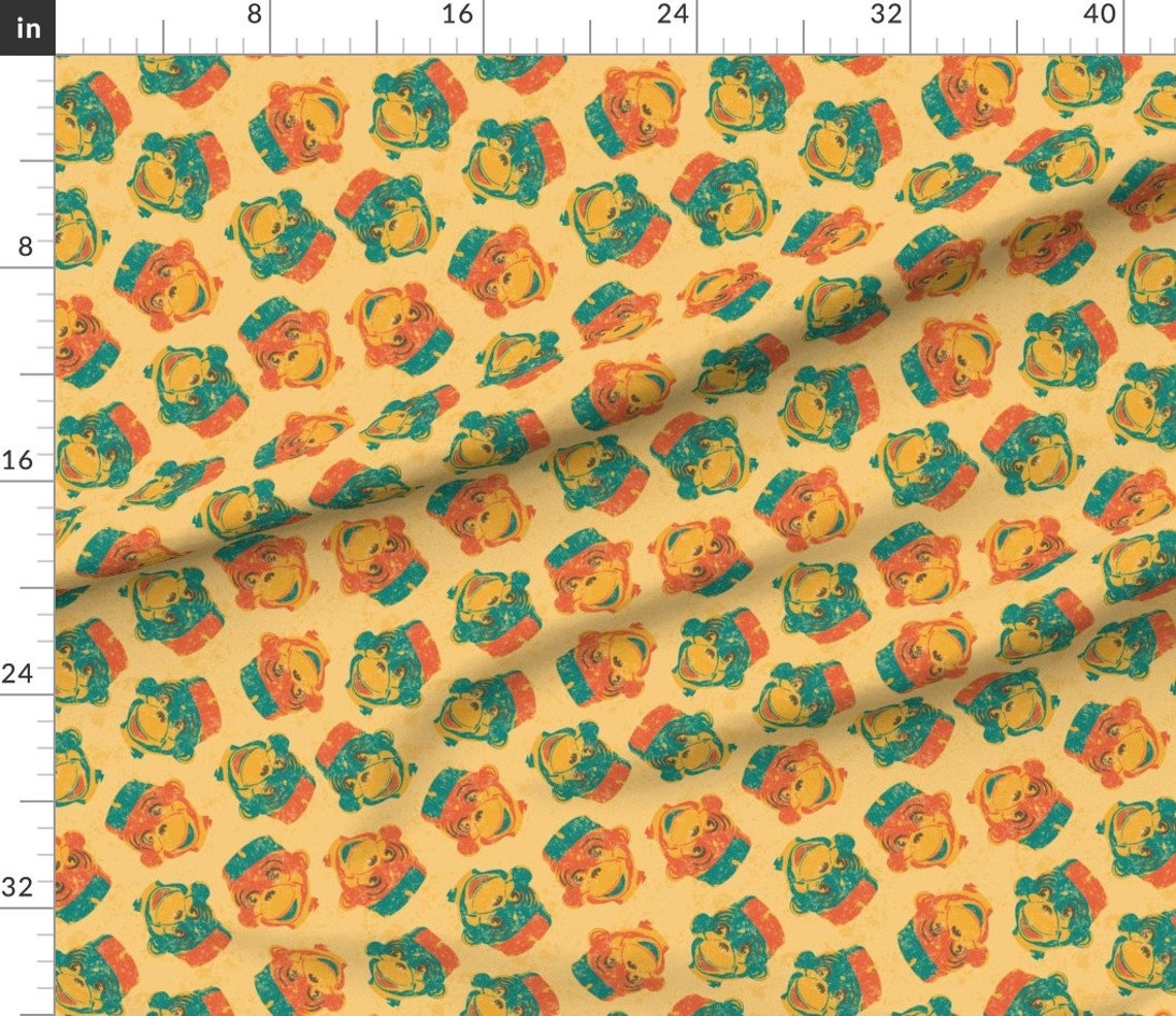 Monkey Fabric Vintage Monkey by Mariafaithgarcia Vintage - Etsy