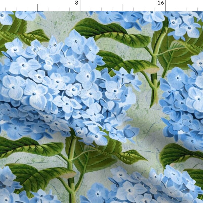 Hydrangea Fabric - Etsy UK