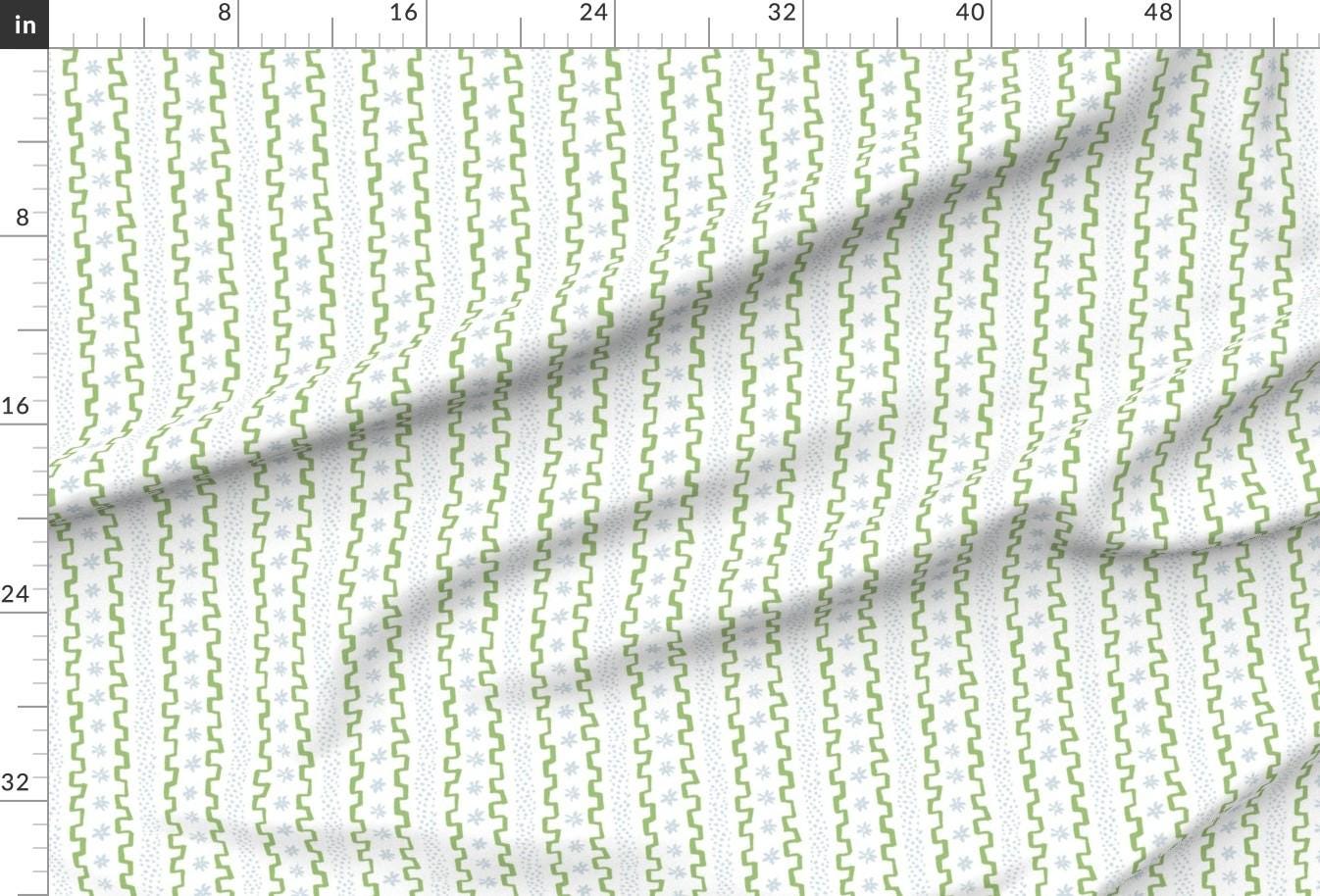 Green Fabric - Spring Green by Danika_herrick - Stripe Dots Blue Green ...