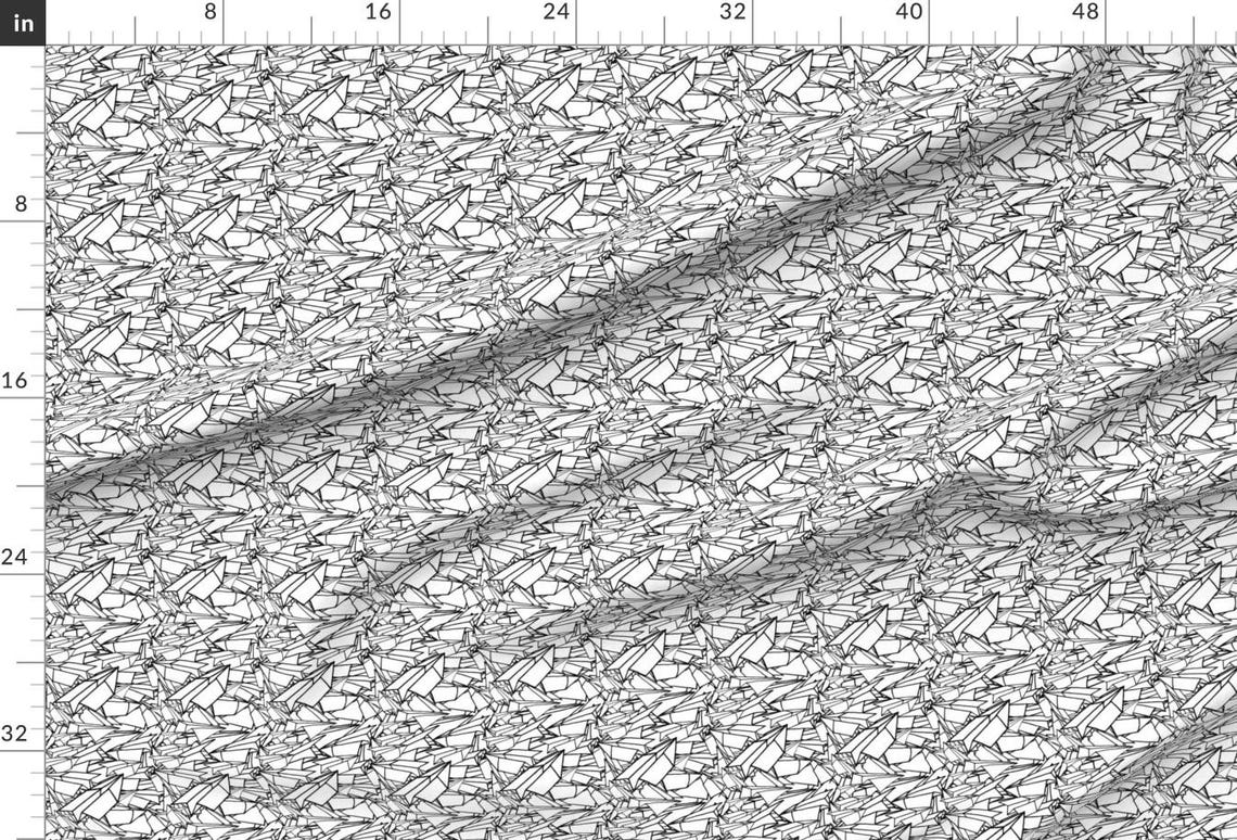 Paper Planes Fabric - Paper Planes (mono Mash) by Seesawboomerang ...