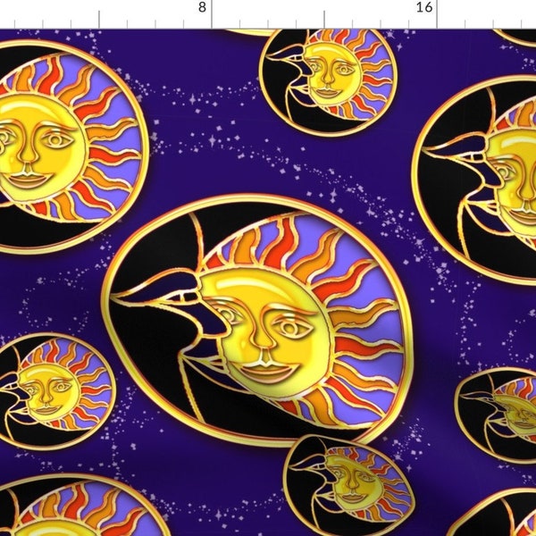 Solar Eclipse Fabric - Etsy