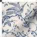 Blue Floral Toile Fabric - Hummingbird Toile by Bridgettstahlman ...