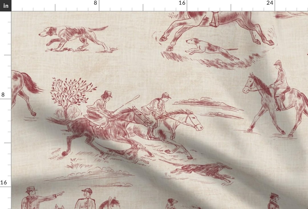 Autumn Fabric - English Country Toile by Inamotifs - Rustic Farmhouse ...