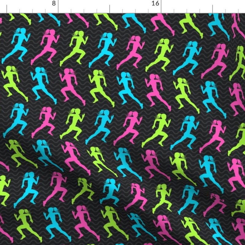 Girls Track Fabric - Etsy