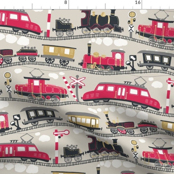 Train Fabric - Etsy