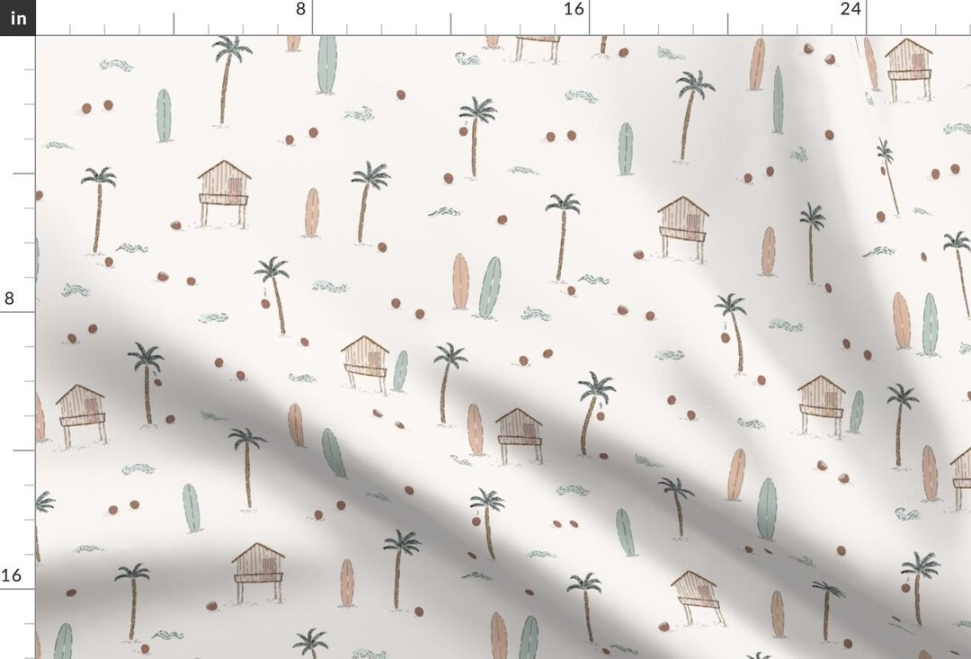 Boho Fabric - at the Beach Medium by Evacatharina - Beach House ...