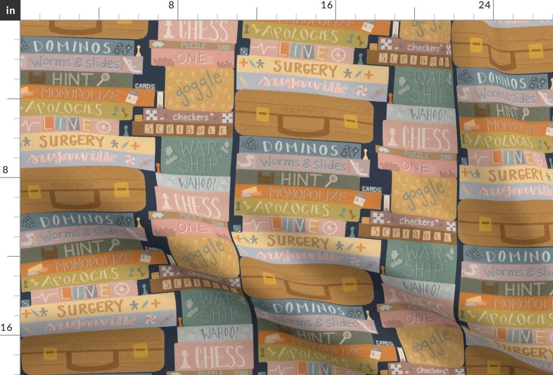 Game Fabric - Board Game Stockpile by Katdoesartstuff - Game Room Kids ...