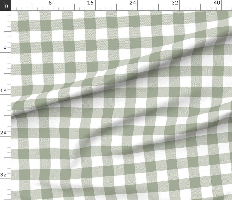 Buffalo Green Checkers Fabric Buffalo Plaid 2in Sage Green - Etsy.de