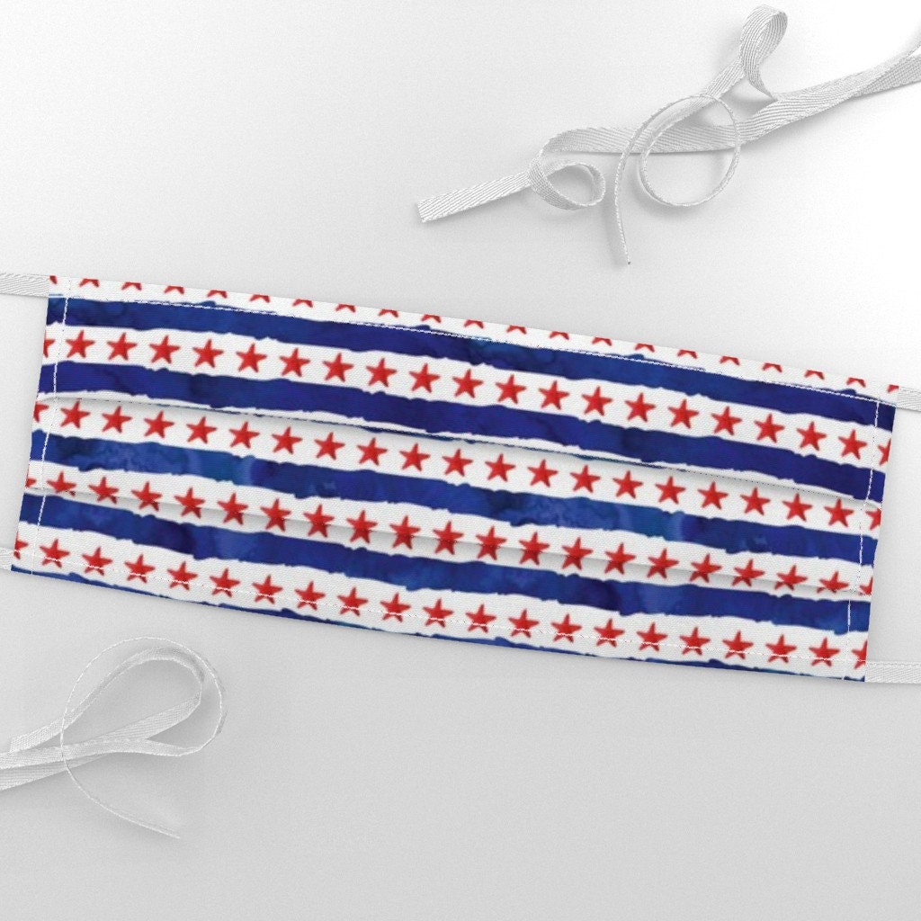 Patriotic Stars and Stripes Fabric Stars and Stripes Red | Etsy